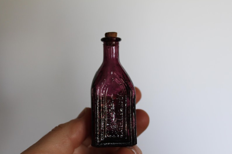 Vintage Miniature Glass Bottle. Choose 1, Cute Gift for A Collector ...