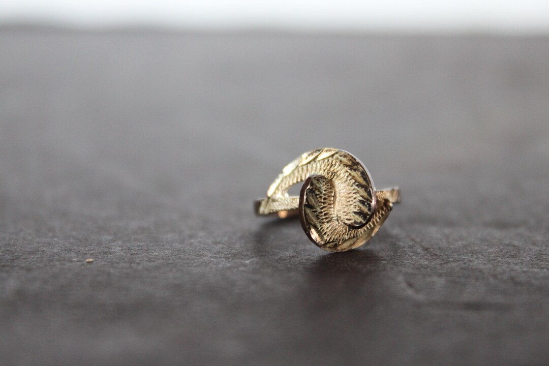 Vintage Sterling Silver Swirl Ring. Size 7, Bougie Grandmacore ...