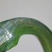 Green Glass Swan for Vintage Elegant Mantel Decor. Hand Blown Glass ...
