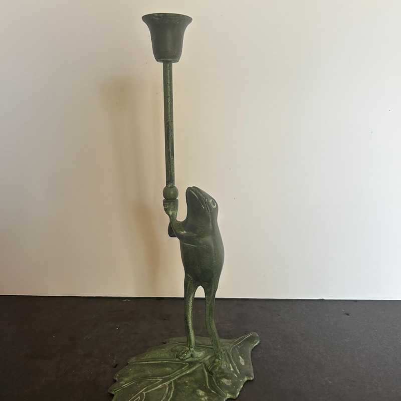 Frog Candlestick - Etsy