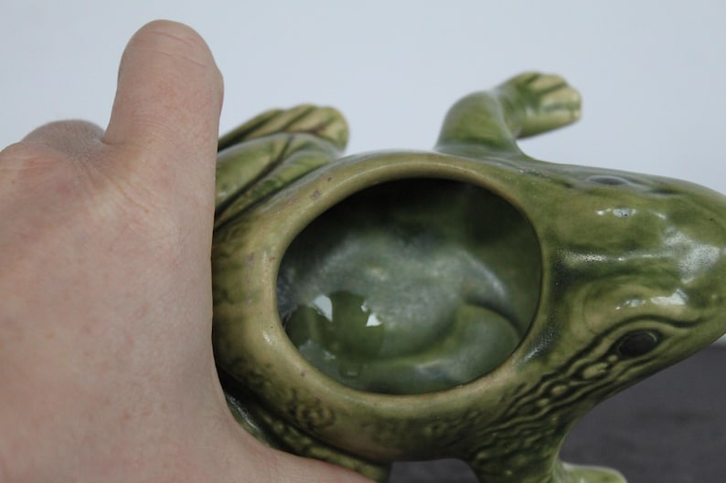 Vintage Green Frog Planter. Succulent Planter, Mint Condition ...