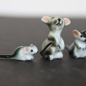 Miniature Mouse Collection for Vintage Diorama Crafting. Mini Mother ...