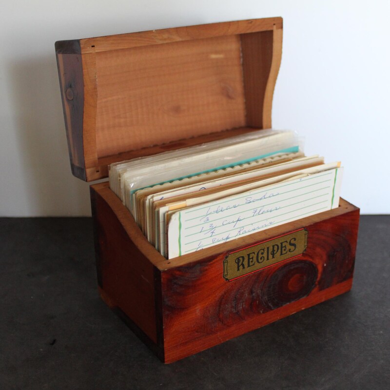 Rustic Recipe Box - Etsy