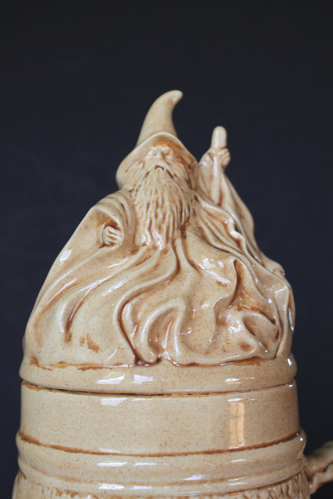 Vintage Wizard Bank. Viking, Tall Ceramic Stein. Hobbyist,cottagecore ...