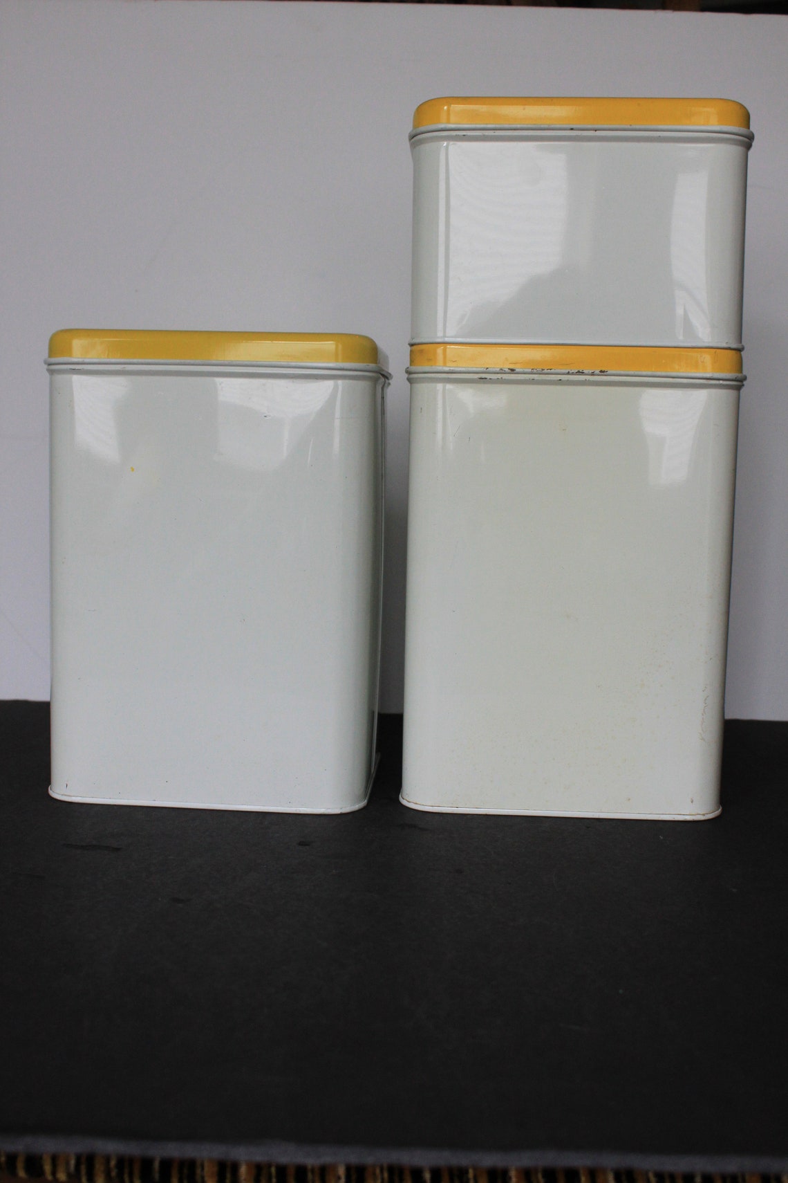 Vintage Cheinco Tin Canister Set. Rustic Vegetables Mushroom - Etsy