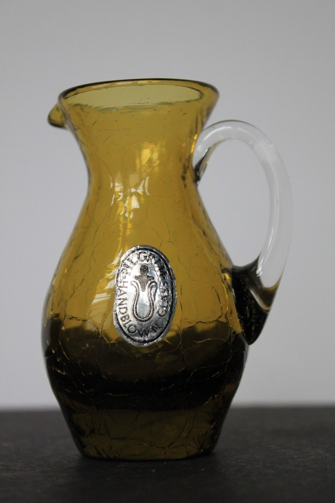 Miniature Pitcher for Vintage Collectible Glass. Pilgrim Handblown ...