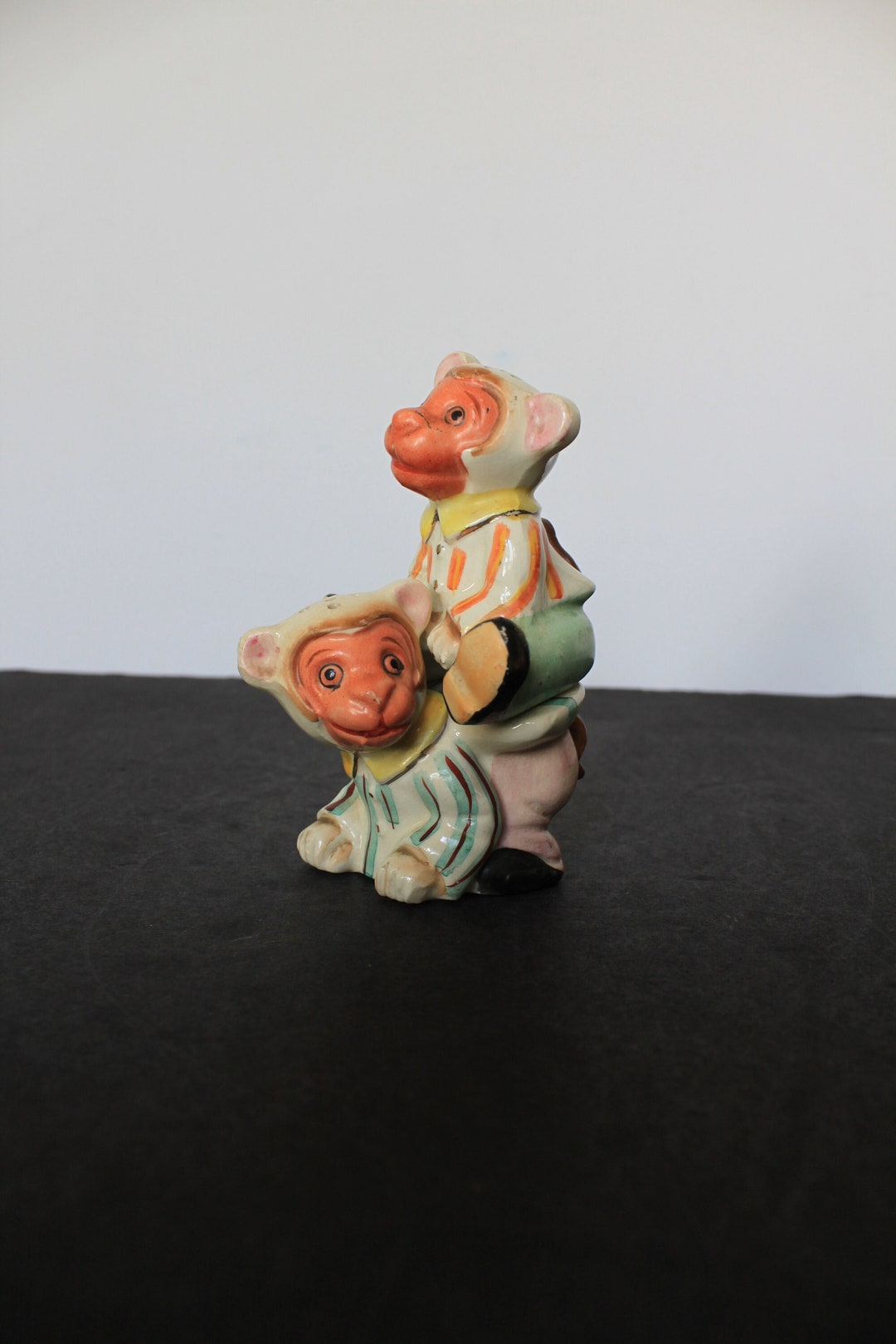 Vintage Circus Monkey Salt & Pepper Shakers. Pair of Cute Ceramic ...
