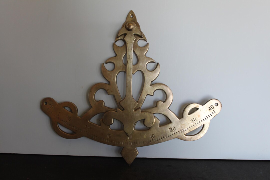 Vintage Brass Inclinometer. Circa 1970s, Solid Brass Nautical Wall ...