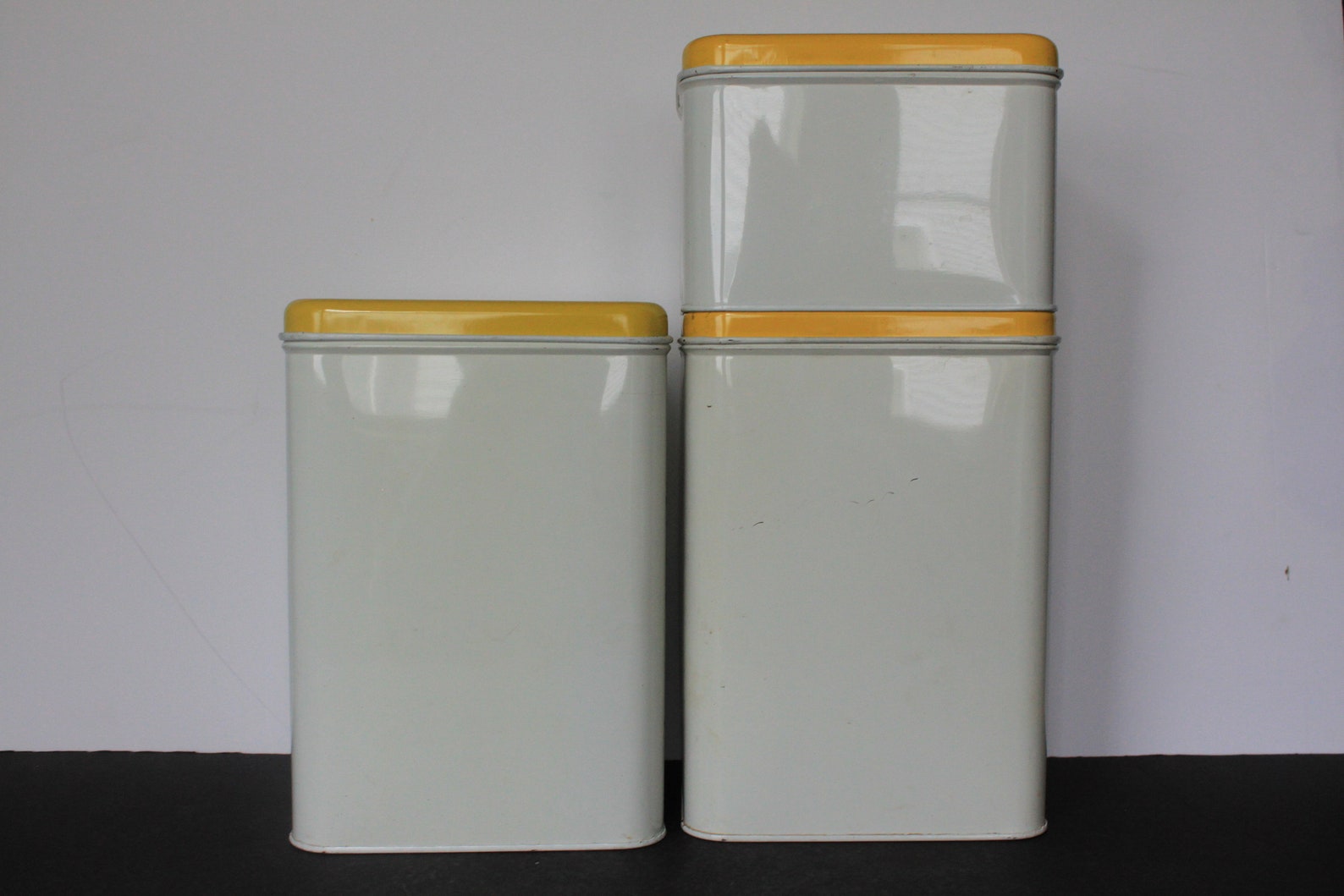 Vintage Cheinco Tin Canister Set. Rustic Vegetables Mushroom - Etsy