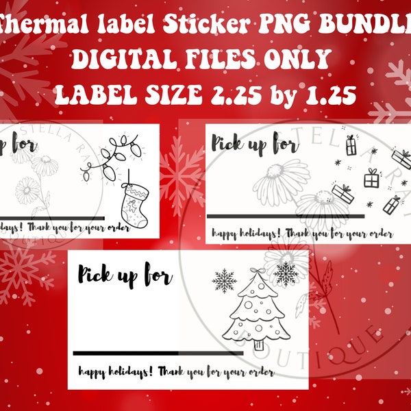 Thermal Pick up Label Png - Etsy