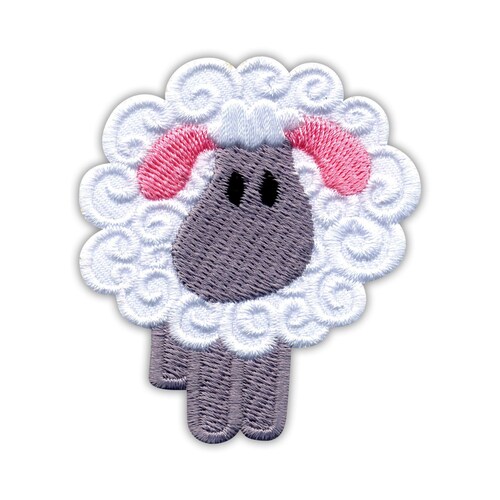 Sheep Patch Embroidered Badge Iron on Sew on Clothing Jacket - Etsy UK