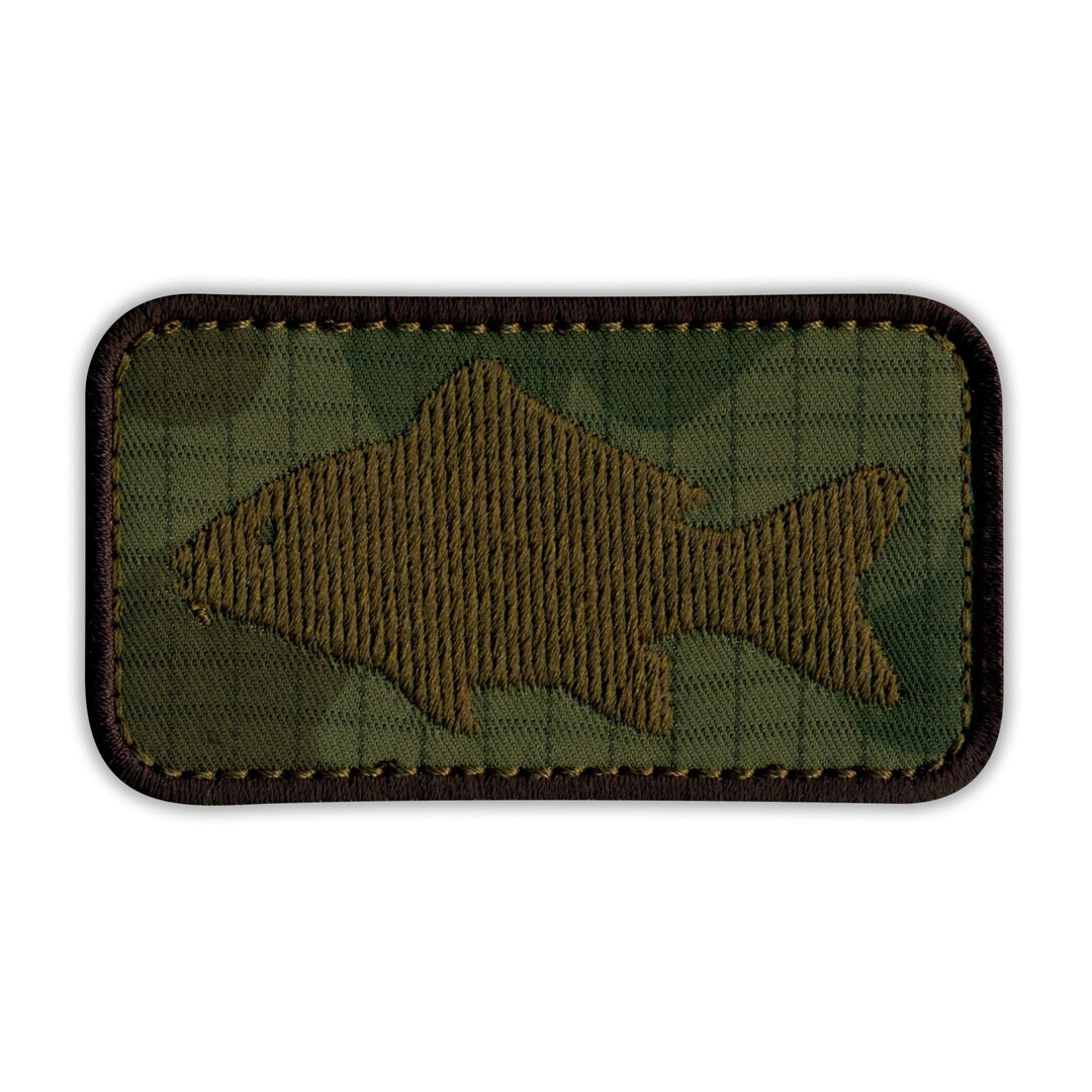 CARP FISH - for a Carp Catcher in Camouflage - Embroidered Patch ...