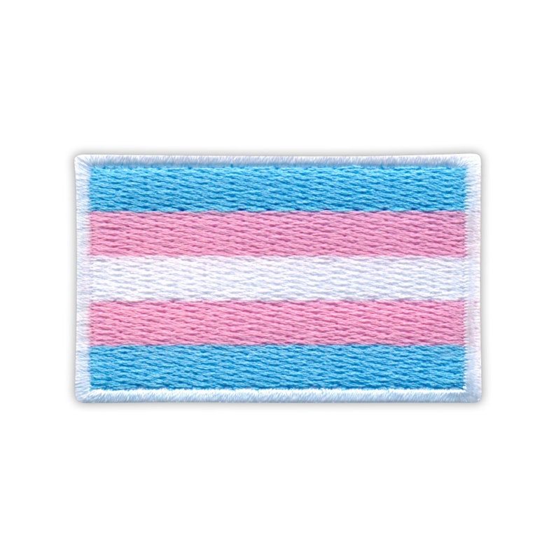 Transgender Pride Flag Embroidered Patch / Badge Patchion - Etsy