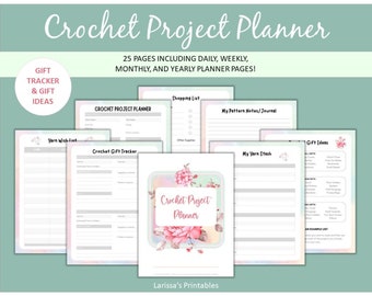 Crochet Project Tracker Printable Handy Reference Sheet for Crochet ...