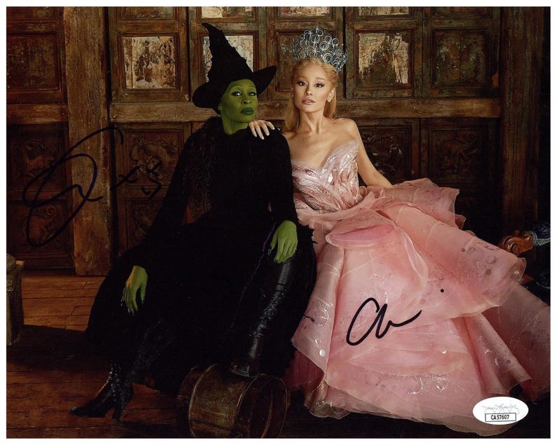 Cynthia Erivo & Ariana Grande Wicked Autograph Reprint Photo LOOK ...