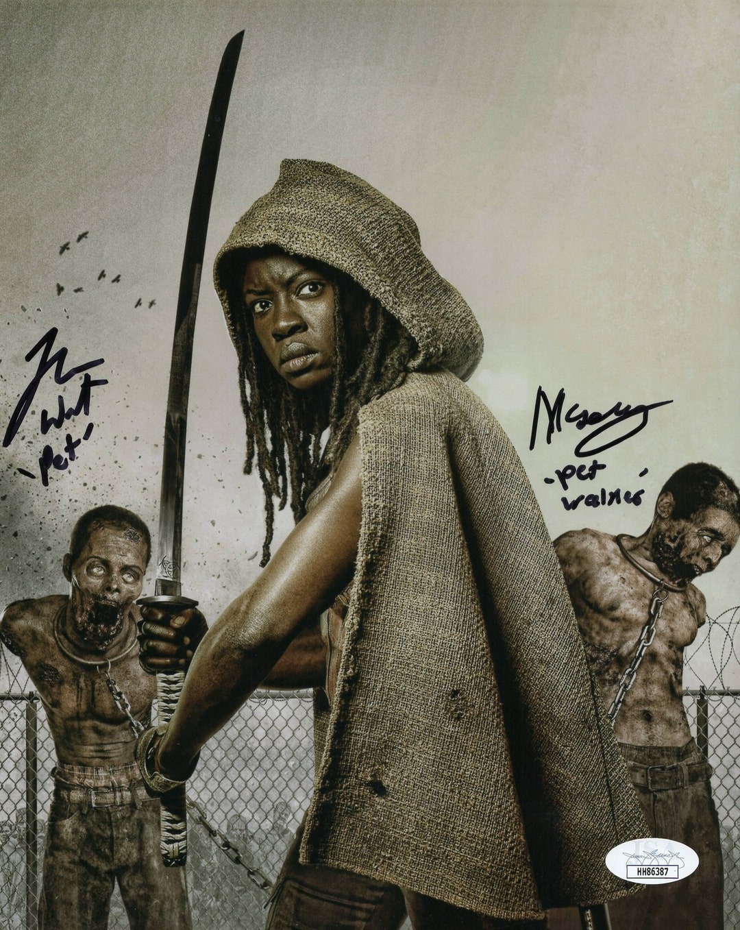 Michonne's Pets the Walking Dead Theshay West Moses Moseley Autograph ...