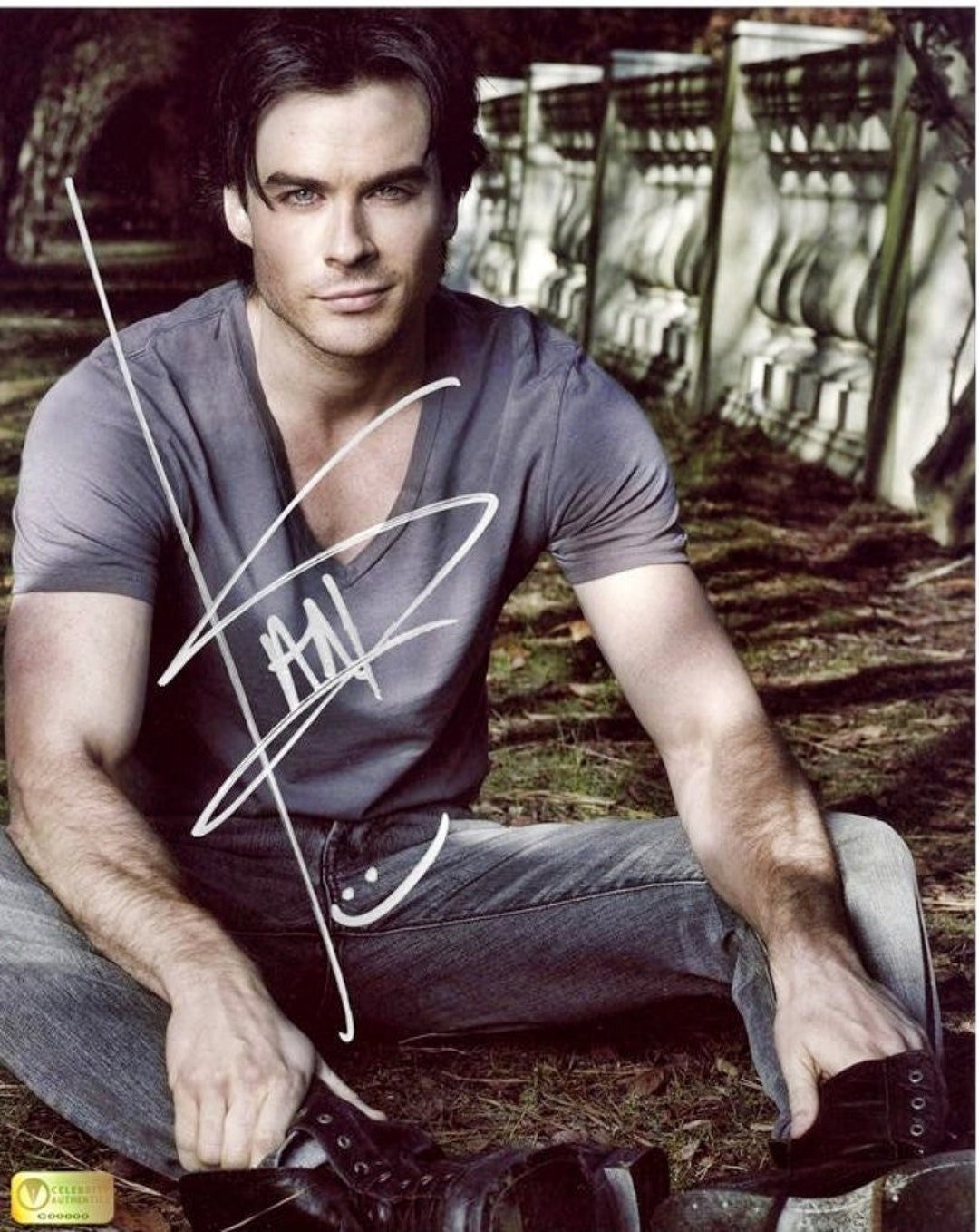Vampire Diaries Ian Somerhalder Autograph Reprint Photo Signed ...