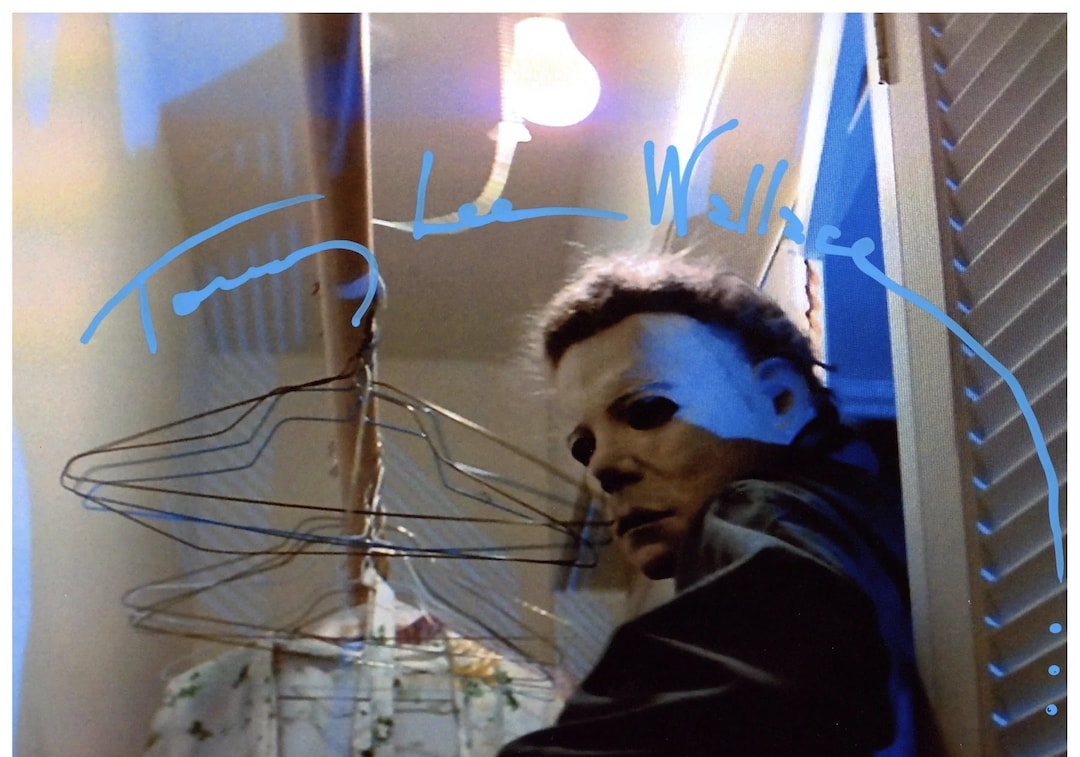 Tommy Lee Wallace as Michael Myers Halloween Autograph Reprint Photo ...