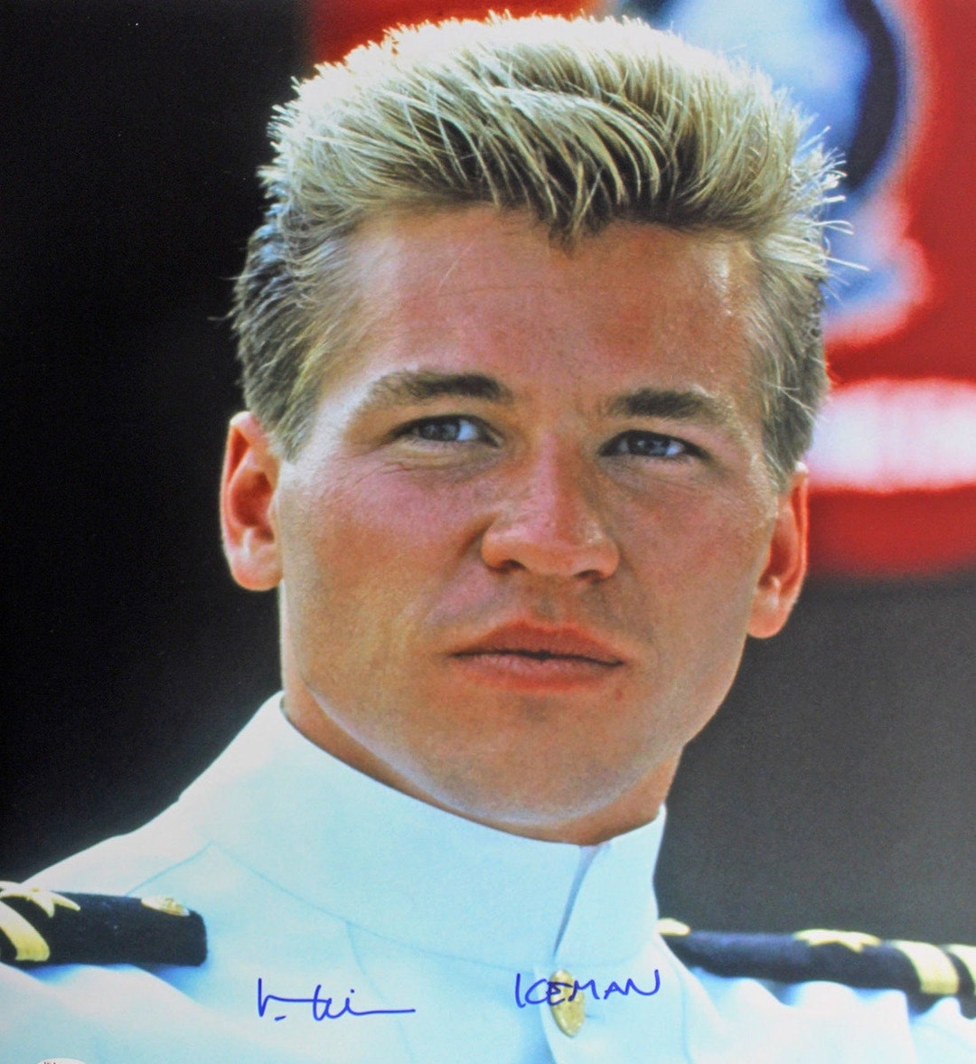 Val Kilmer Iceman HOT Maverick 8 X 10 Autograph Reprint Photo LOOK ...