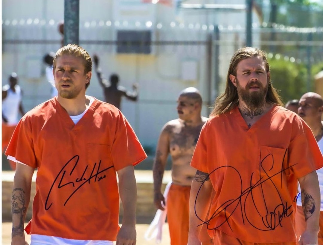 Charlie Hunnam Ryan Hurst Autographed Sons of Anarchy Jax and Opie ...