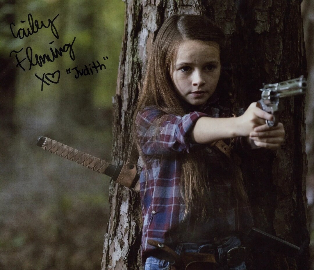 The Walking Dead Cailey Fleming as Judith Autograph Reprint Photo ...