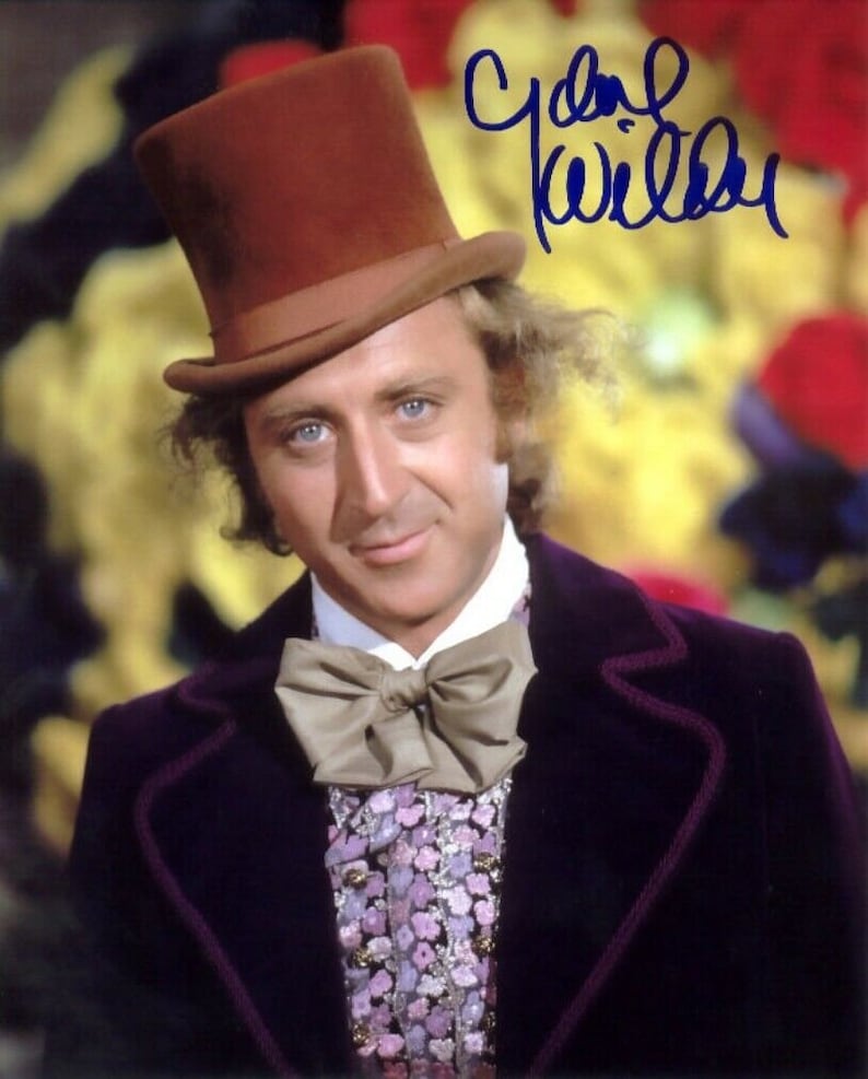 Willy Wonka Gene Wilder Autograph Reprint Photo LOOK Signed Autograph ...