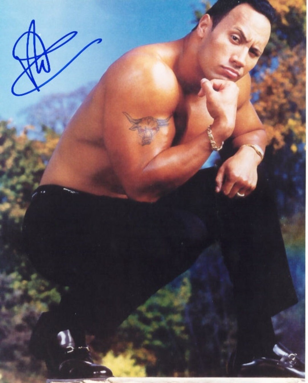 Dwayne Johnson THE ROCK Autograph Reprint Photo LOOK - Etsy Österreich