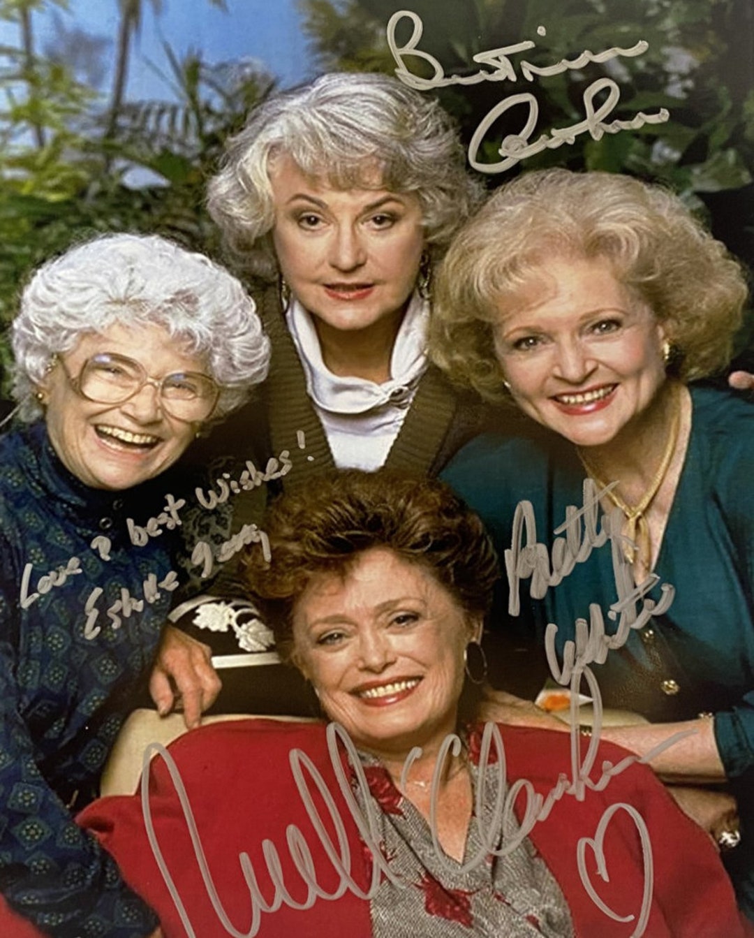 The Golden Girls Cast Bea Arthur Betty White Autograph Reprint Photo ...