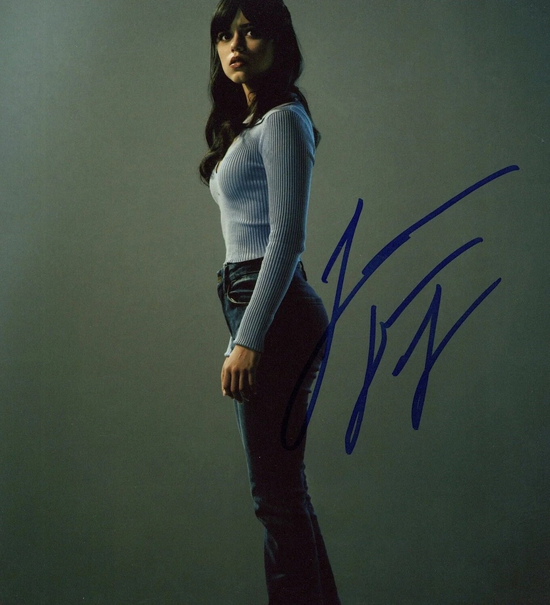 Jenna Ortega Authentic Scream Signed Autograph - Etsy