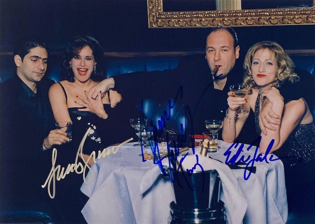 Sopranos James Gandolfini, Edie Falco & Jamie-lynn Sigler Autograph ...