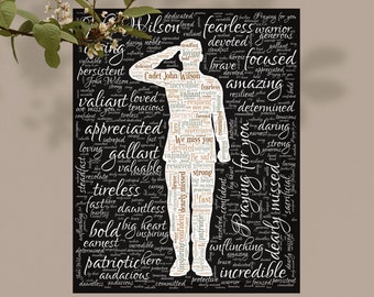 Soldier Word Art - Etsy