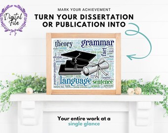 Dissertation Gift - Etsy