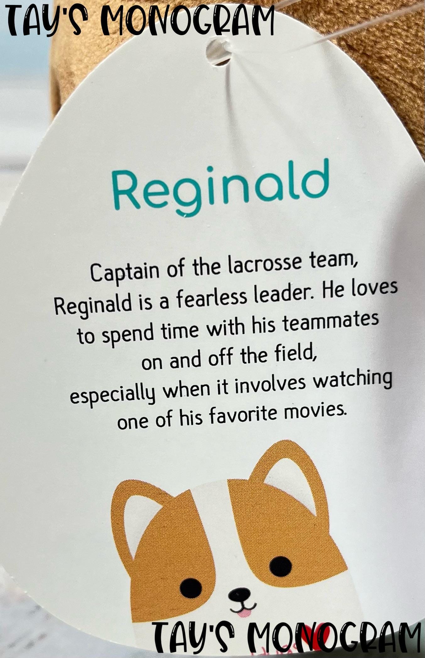 Squishmallow | Reginald the Corgi Plushie | Personalization | Plushie ...