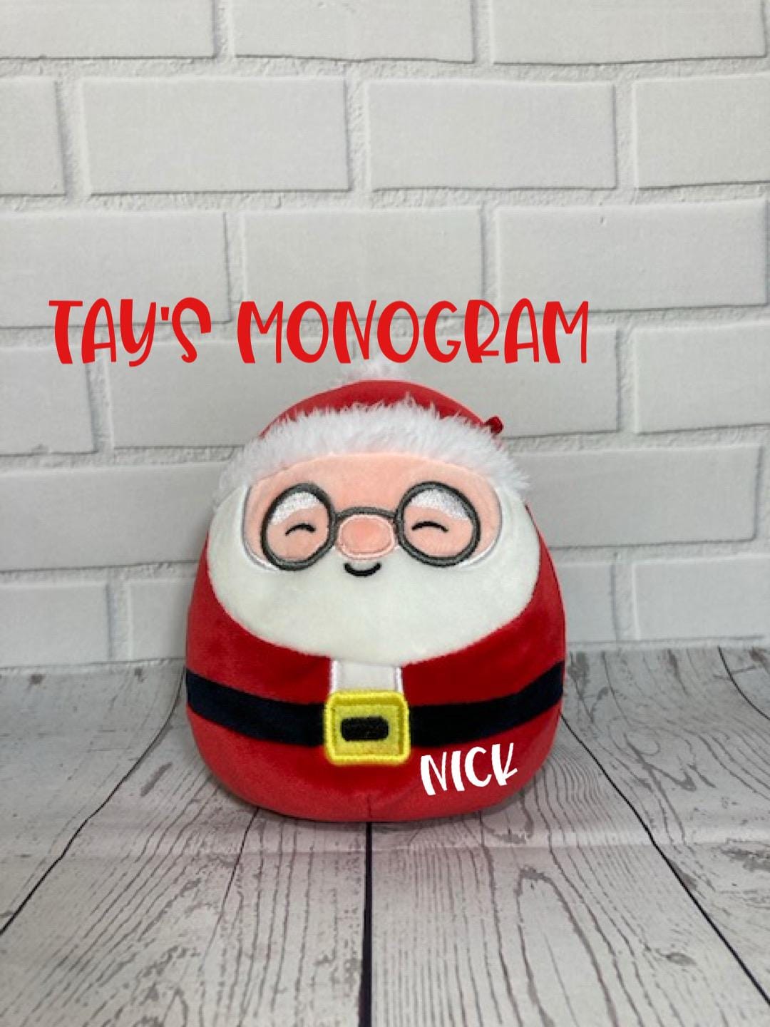 Santa | Personalized | Stuffed Animals | Santa Plushies | Squishmallows ...