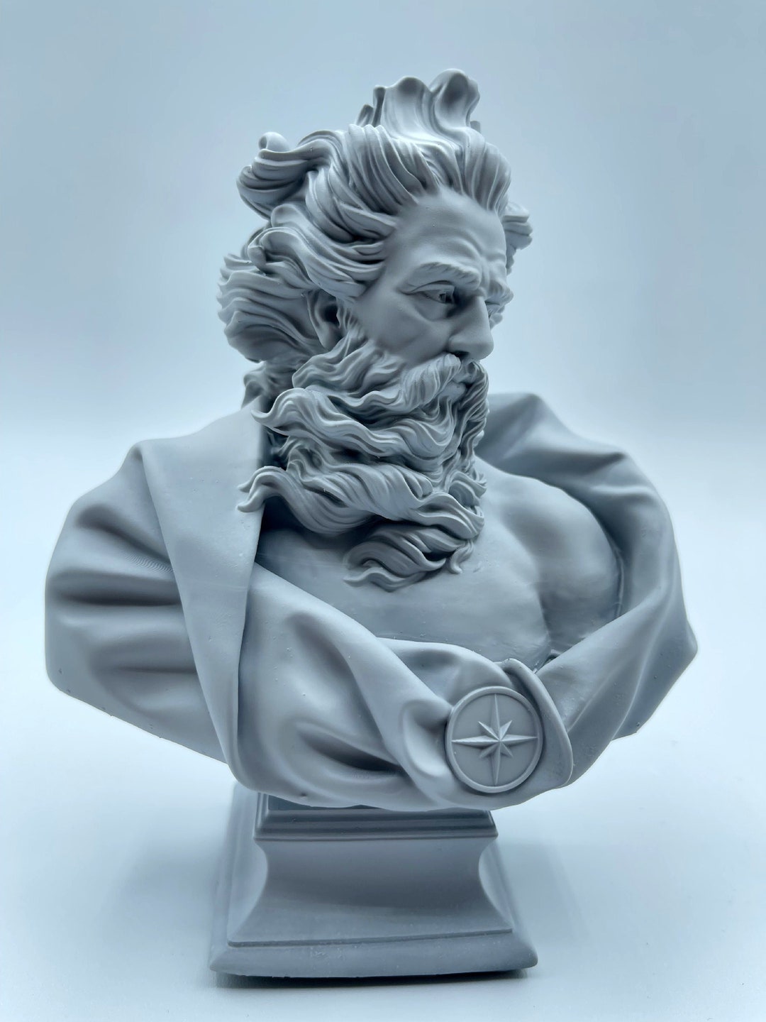 Poseidon [bust/sculpture 3D Printed] - Etsy