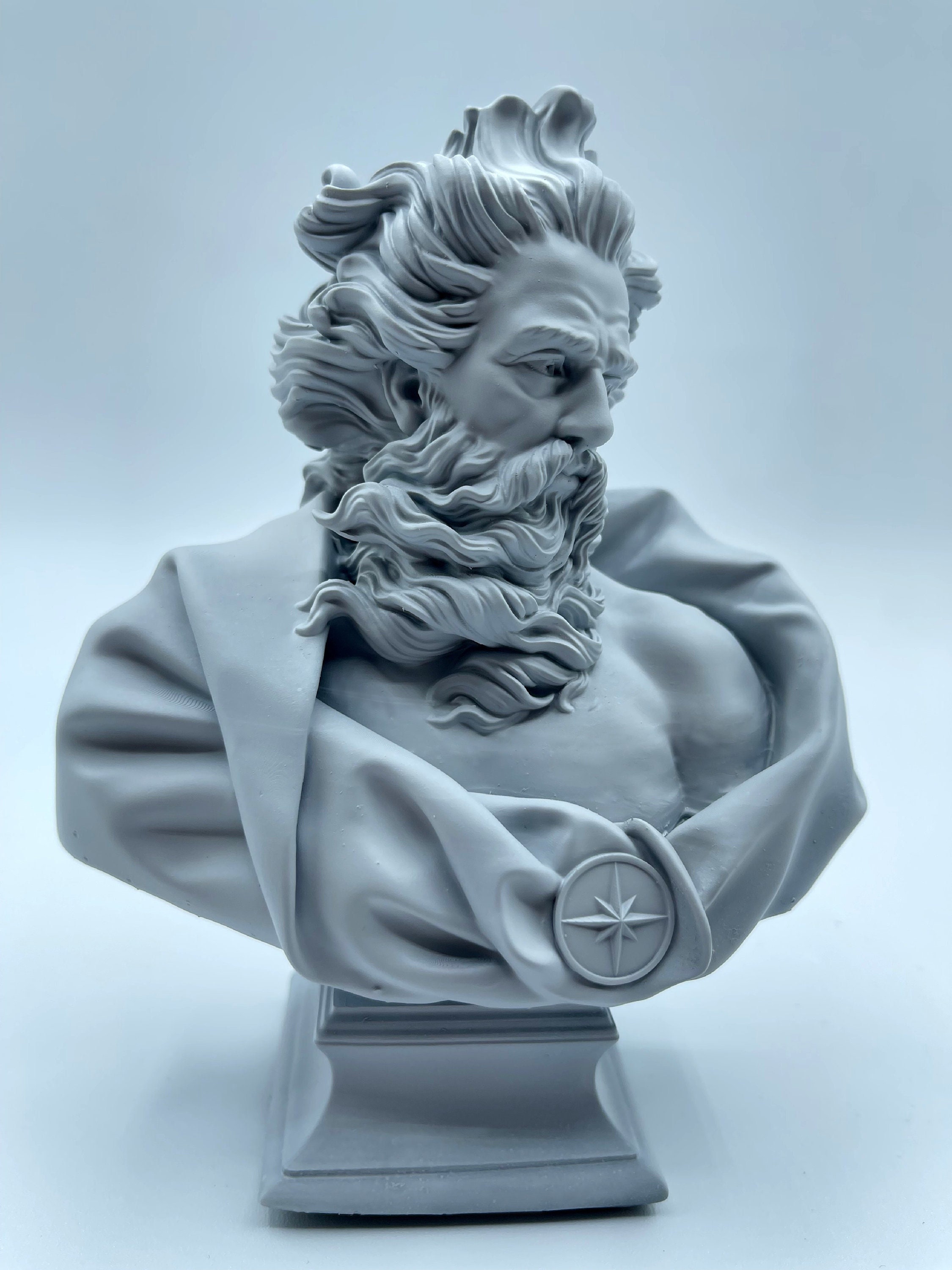 Poseidon Face Sculpture