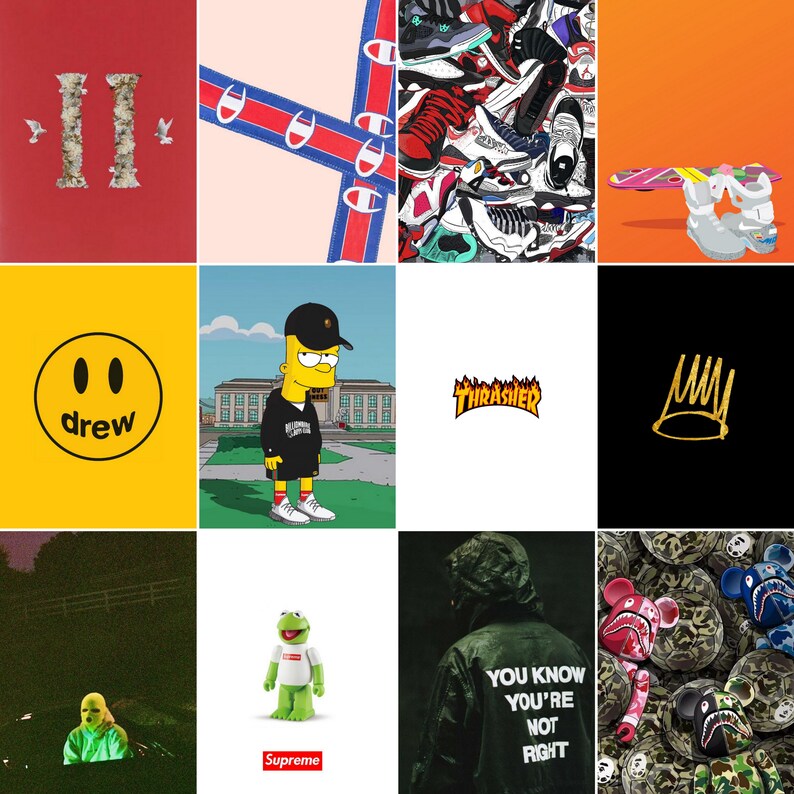 Hypebeast Wall Collage Hypebeast Aesthetic Wall Collage Kit - Etsy