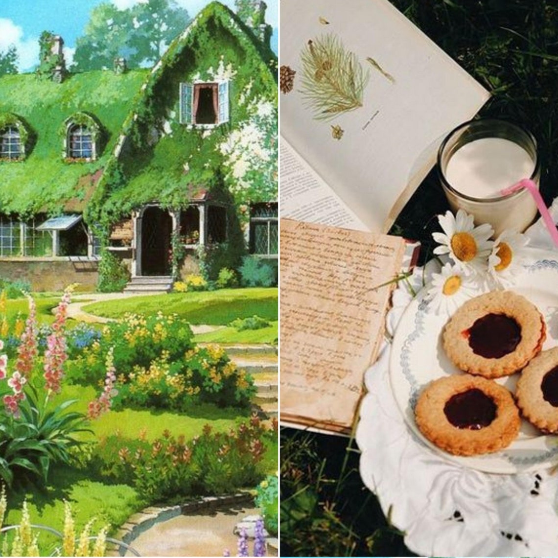 Cottagecore Wall Collage Prints Wall Collage Kit Aesthetic | Etsy