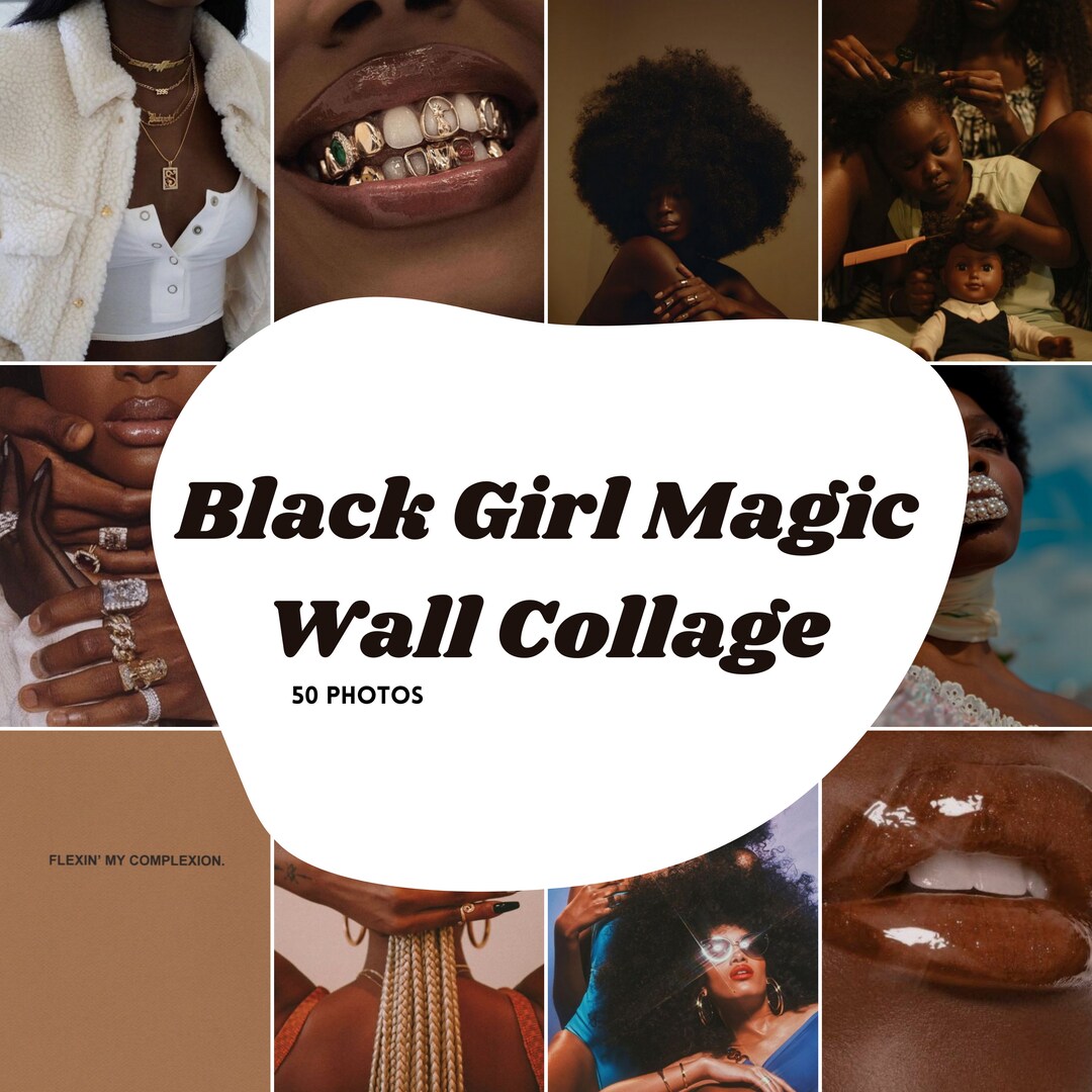 Black Girl Magic Wall Collage Kit Black Girl Wall Collage - Etsy