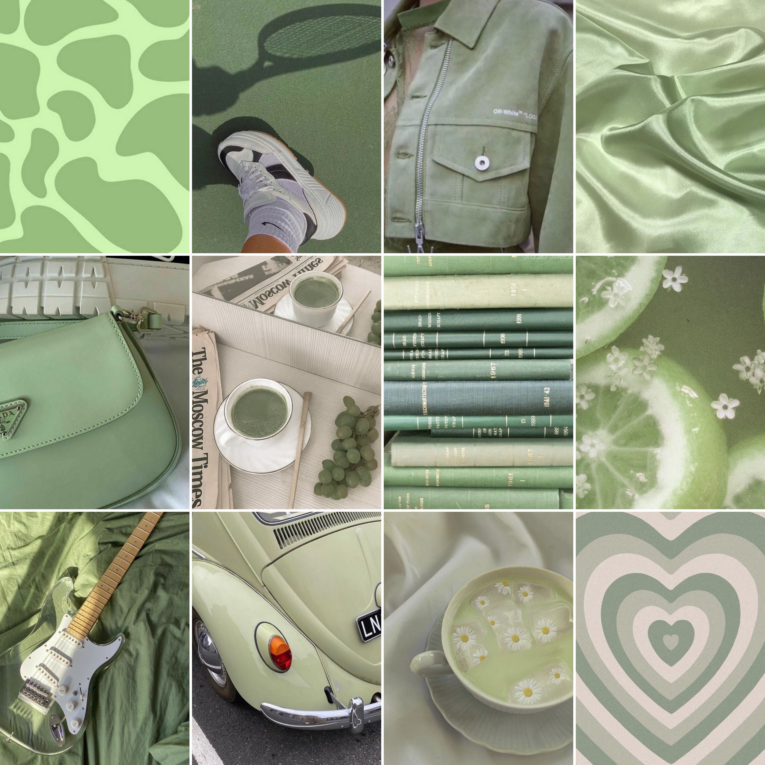 Sage Green Wall Collage Prints Trendy Wall Collage Kit Teen | Etsy