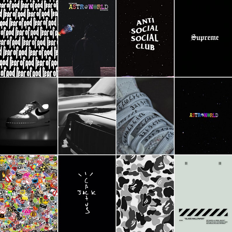 Hypebeast Wall Collage Hypebeast Aesthetic Wall Collage Kit - Etsy