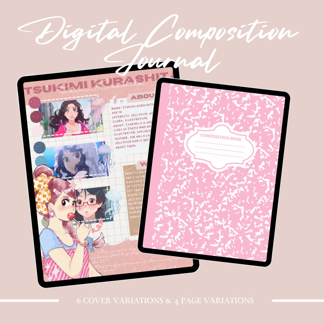 Digital Composition Journal, Digital Notes, Goodnotes Journal ...