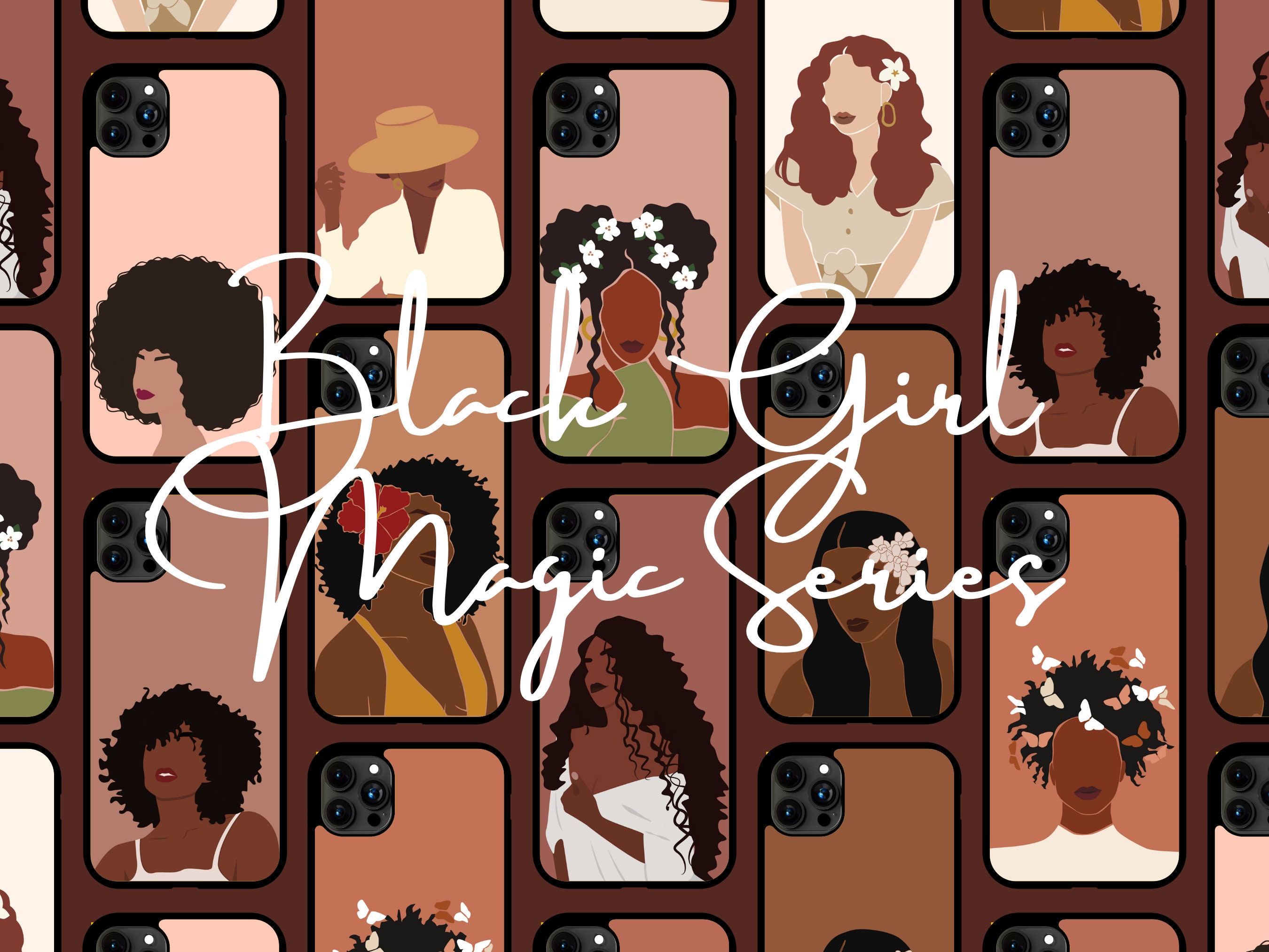 Black Girl Phone Case, Black Girl Magic Phone Case, Black Woman Cases ...