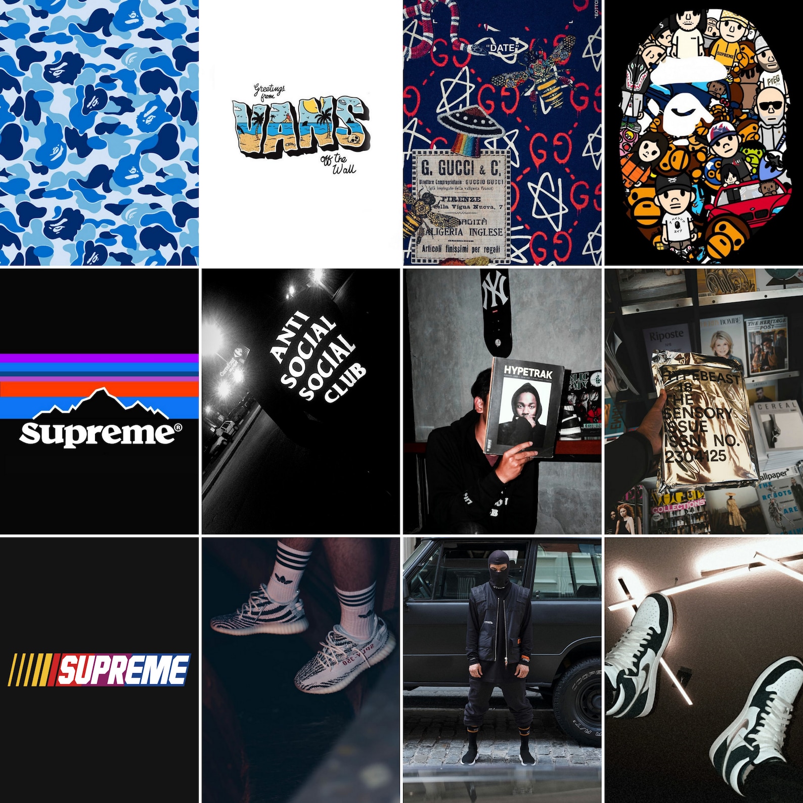 Hypebeast Wall Collage Hypebeast Aesthetic Wall Collage Kit - Etsy