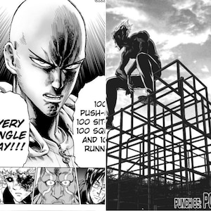 Shounen Manga Panel Wall Collage, Manga Wall Collage Kit, Anime Room ...