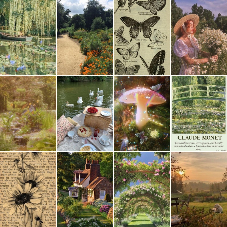 Cottagecore Wall Collage Prints Wall Collage Kit Aesthetic - Etsy