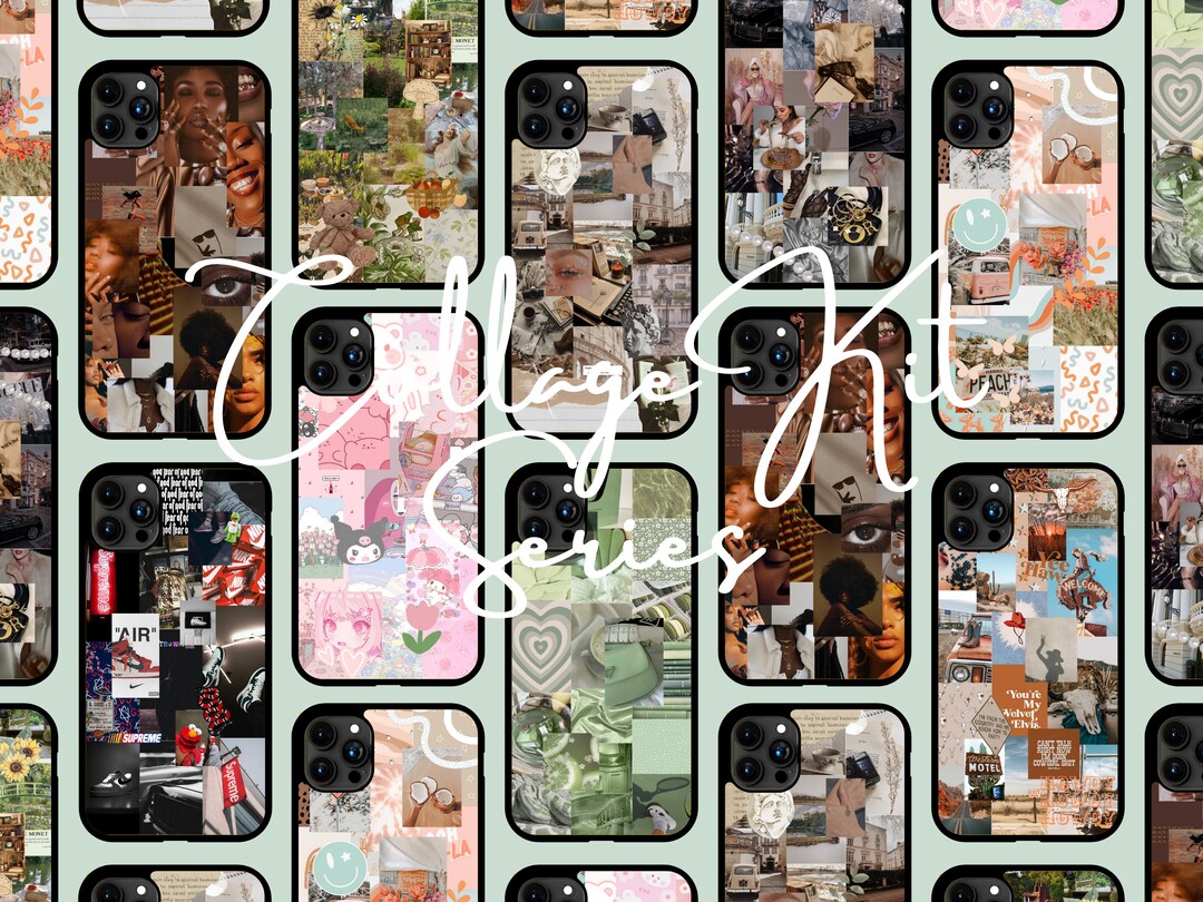 Wall Collage Kit-themed Phone Cases, Black Girl Magic Collage, Boho ...