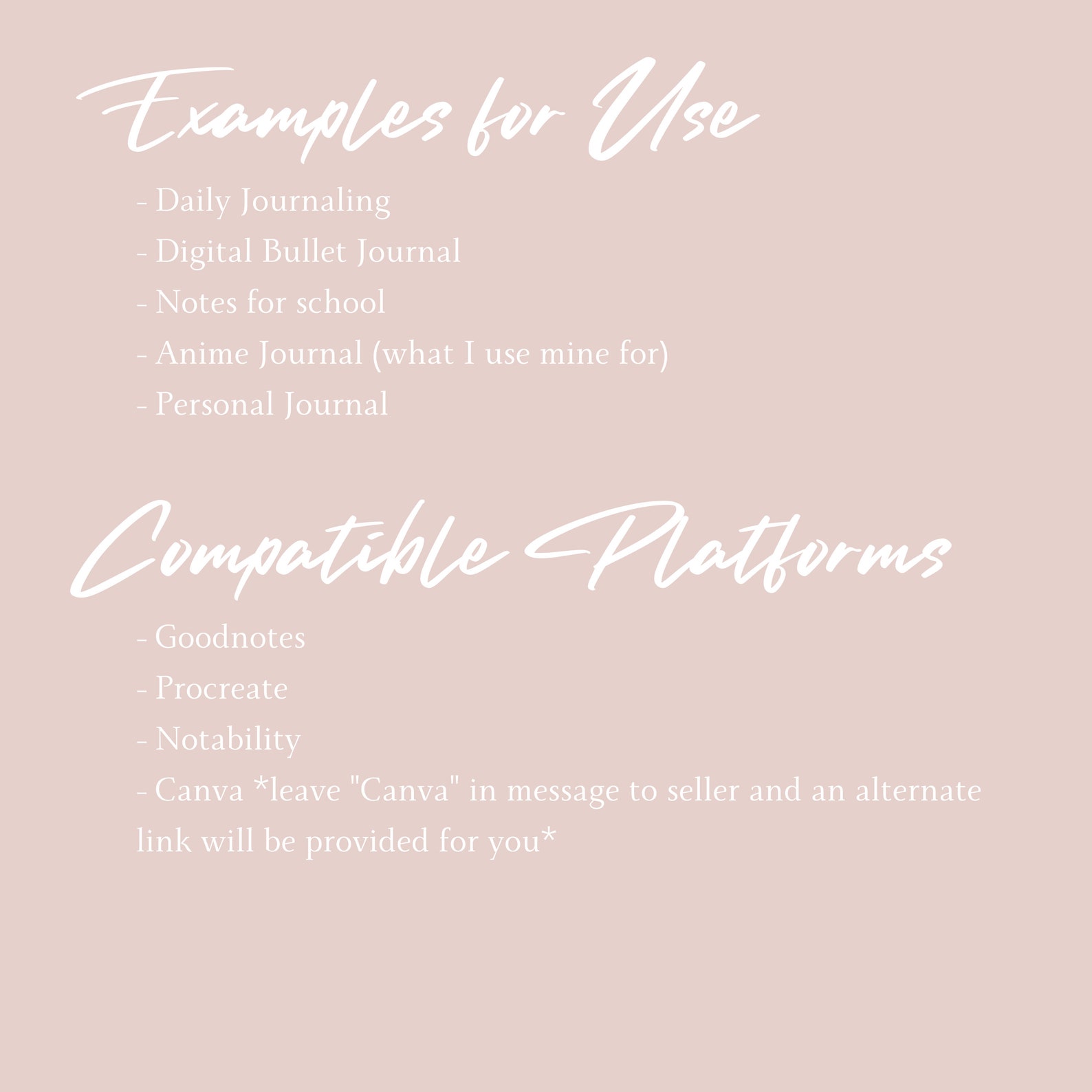 Digital Composition Journal, Digital Notes, Goodnotes Journal ...