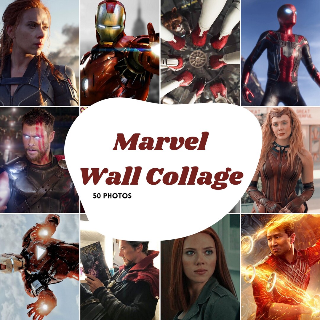 Marvel Wall Collage Prints,marvel Wall Collage Kit,avengers Decor ...