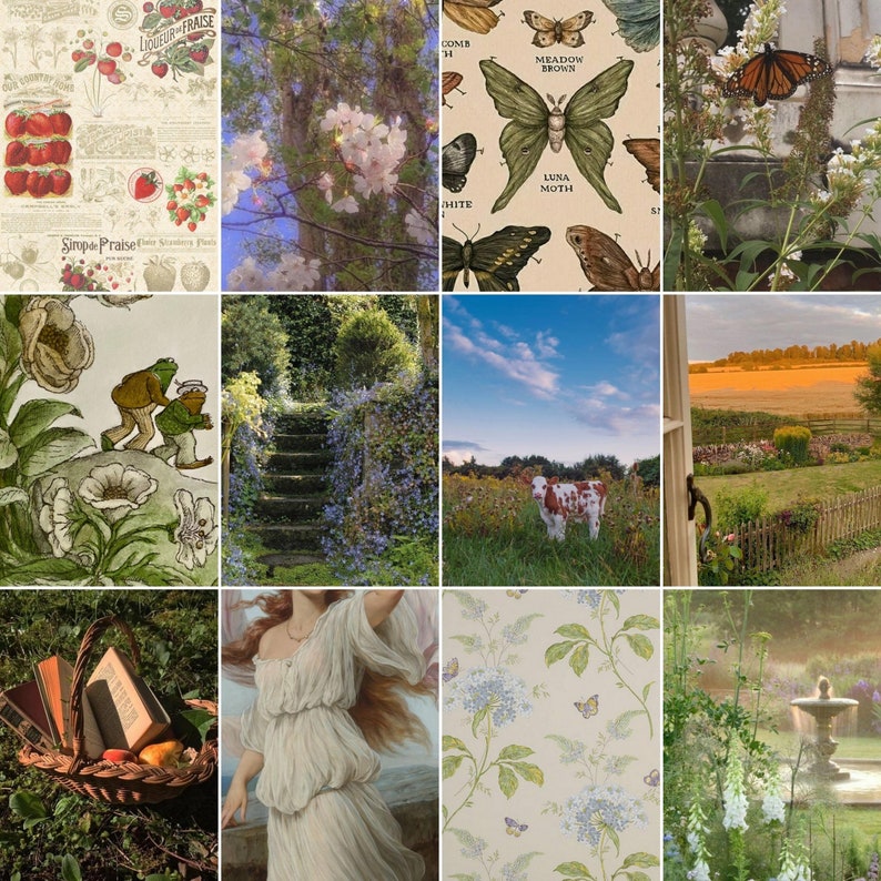 Cottagecore Wall Collage Prints Wall Collage Kit Aesthetic - Etsy